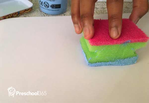 Make a Sponge Stamp Craftwork | Preschool365