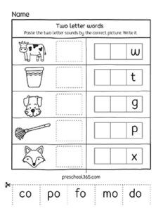 preschool-2-letter-sound-activity-sheets-12t | Preschool365