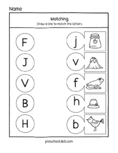 matching-letter-test | Preschool365
