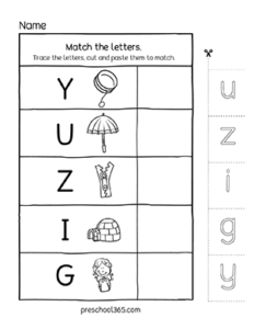 Letter Matching L2 | Preschool365