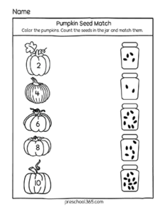 Pre-k pumpkin theme activities for children | Preschool365
