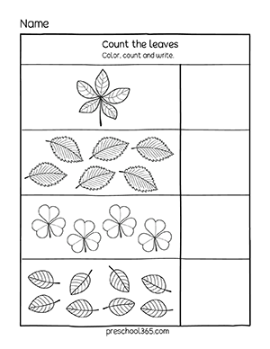 preschool-fall-leaves-activity-sheets-8v | Preschool365