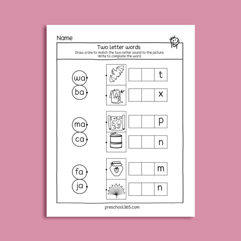 Two-Letter Sound Activity Packet (20 pages of reading, writinge)