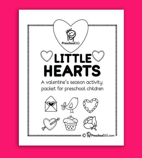Little Hearts Valentine's Theme Preschool Packet (23-Page Activity Pack)