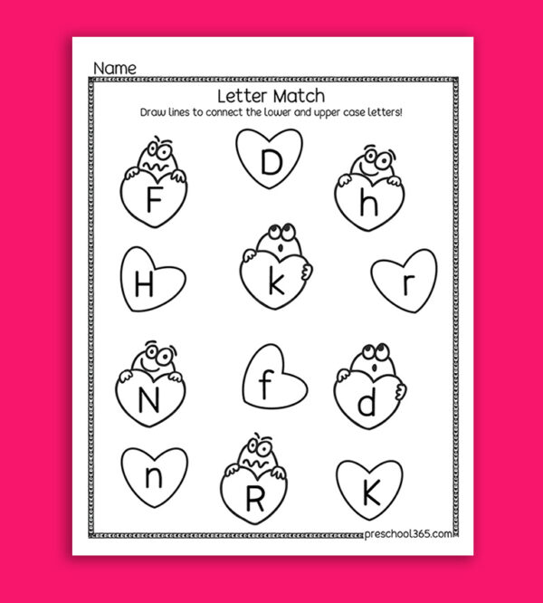 Little Hearts Valentine's Theme Preschool Packet (23-Page Activity Pack)