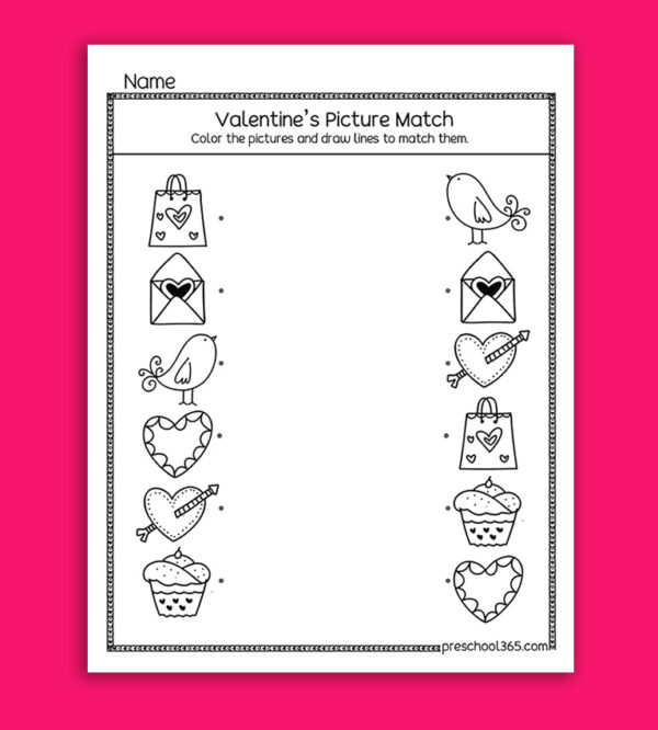 Little Hearts Valentine's Theme Preschool Packet (23-Page Activity Pack)