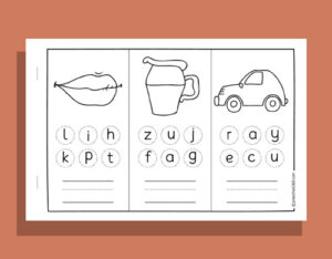 My 3-letter Word Book (Beginning, Middle & Ending Sounds + CVC)