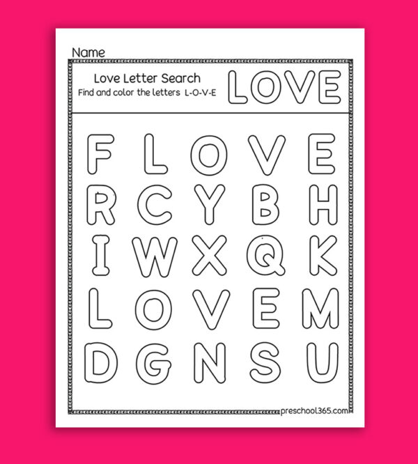 Little Hearts Valentine's Theme Preschool Packet (23-Page Activity Pack)