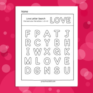 Little Hearts Valentine's Theme Packet (22-Page Activity Pack)