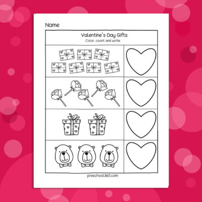 Little Hearts Valentine's Theme Packet (22-Page Activity Pack)