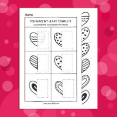 Little Hearts Valentine's Theme Packet (22-Page Activity Pack)