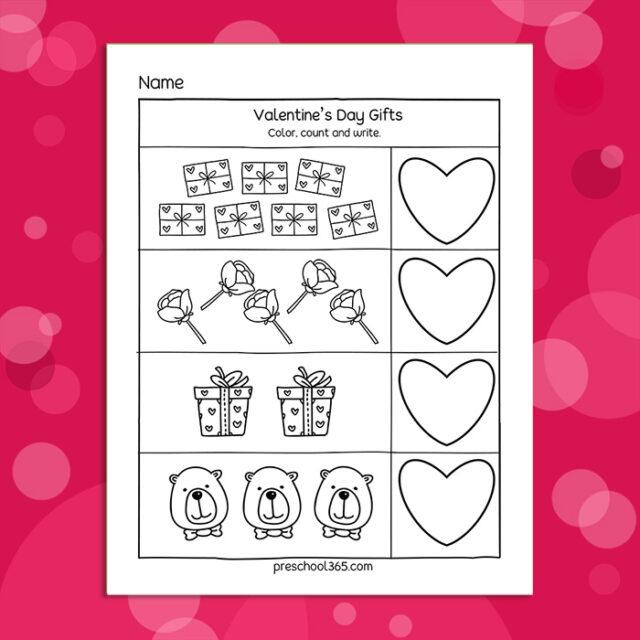 Little Hearts Valentine's Theme Packet (22-Page Activity Pack)