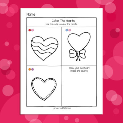 Little Hearts Valentine's Theme Packet (22-Page Activity Pack)
