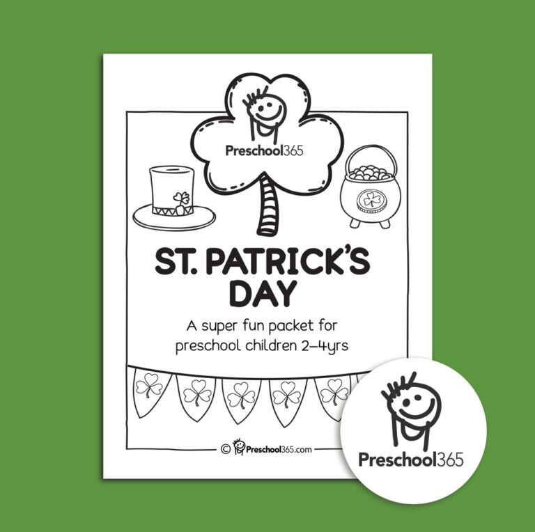 St. Patrick’s Day Activity Pack For Preschool 2-4yrs Olds