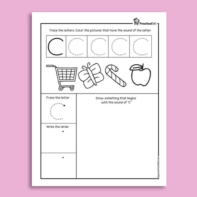 Uppercase Letter Tracing Activity Packet 2-5yr oldsPreschool365