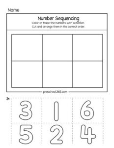Free Preschool Sequence Activity Worksheets