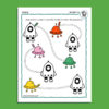 Match, Trace, and Paste Preschool Pre-writing Activity Packet (0-4yrs)