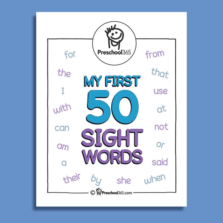 My First 50 Sight Words Packet A My First 50 Sight Words Packet A