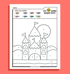 My Summer Number Packet 1 for 3-5yr-olds