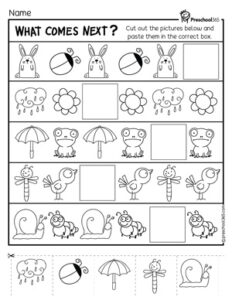 Simple Spring Numbers Theme Activity Sheets L1