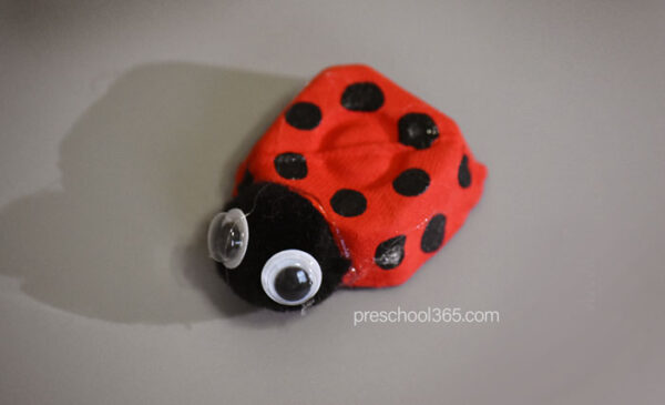 How to make a ladybug from an empty eggbox
