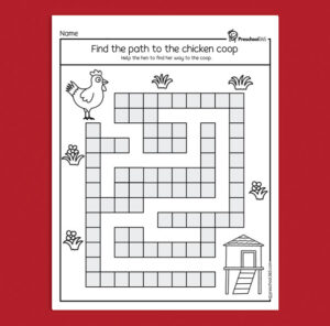 My Farm Animals Preschool Activity Packet (21 activities)