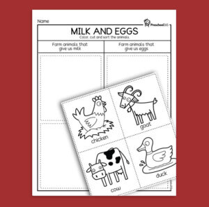 My Farm Animals Preschool Activity Packet (21 activities)
