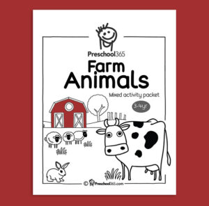 My Farm Animals Preschool Activity Packet (21 activities)