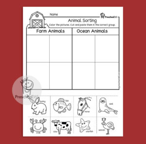 My Farm Animals Preschool Activity Packet (21 activities)