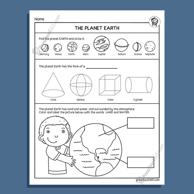 A Big World Kindergarten Geography Activity Packet (25pages)