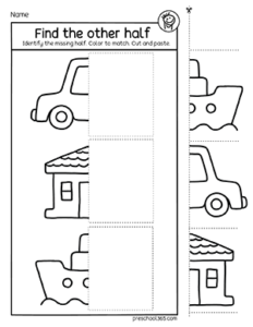 Free symmetrical drawing activities for preschool children