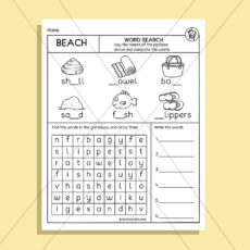 Word Search Activity Packet for Kindergarten (15pages)