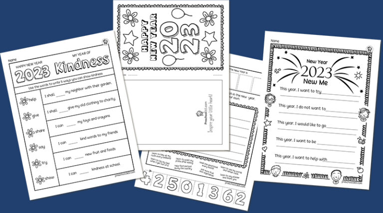 HappyNewYear2023-kindergarten-worksheet | Preschool365