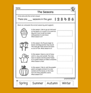 Seasons and Colors 14 Activities for 5-7year-olds