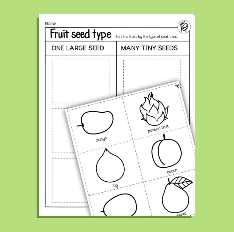 Fruits Fun Activity Packet for 2-4yr-olds