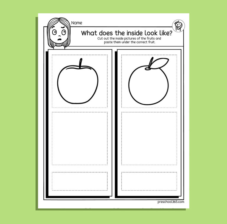 Fruits Fun Activity Packet for 2-4yr-olds