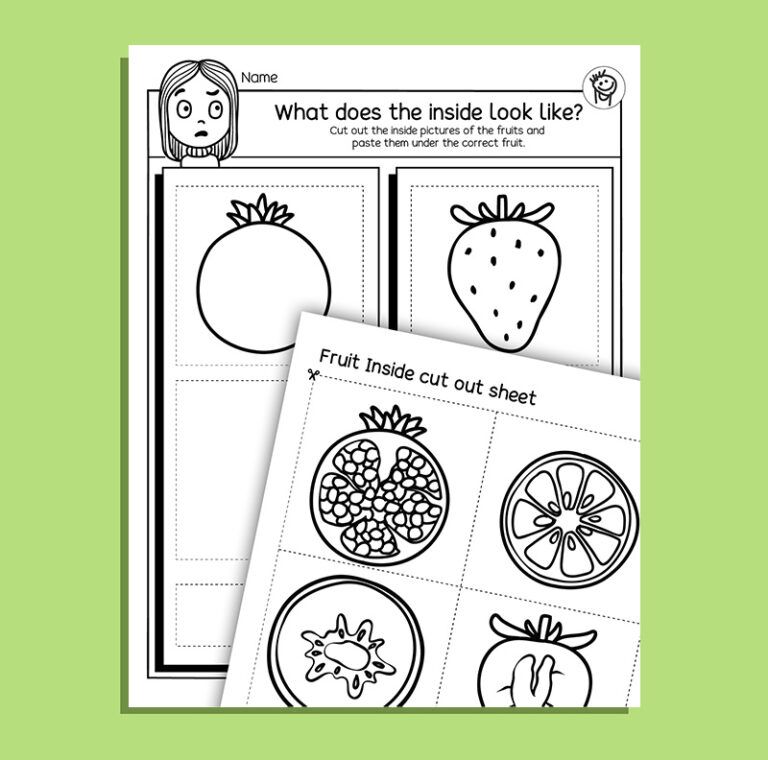 Fruits Fun Activity Packet for 2-4yr-olds