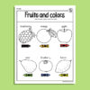 Fruits Fun Activity Packet for 2-4yr-olds