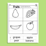 Fruits Fun Activity Packet for 2-4yr-olds