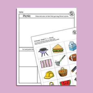 Does it Belong? Activities for 3-5year-olds