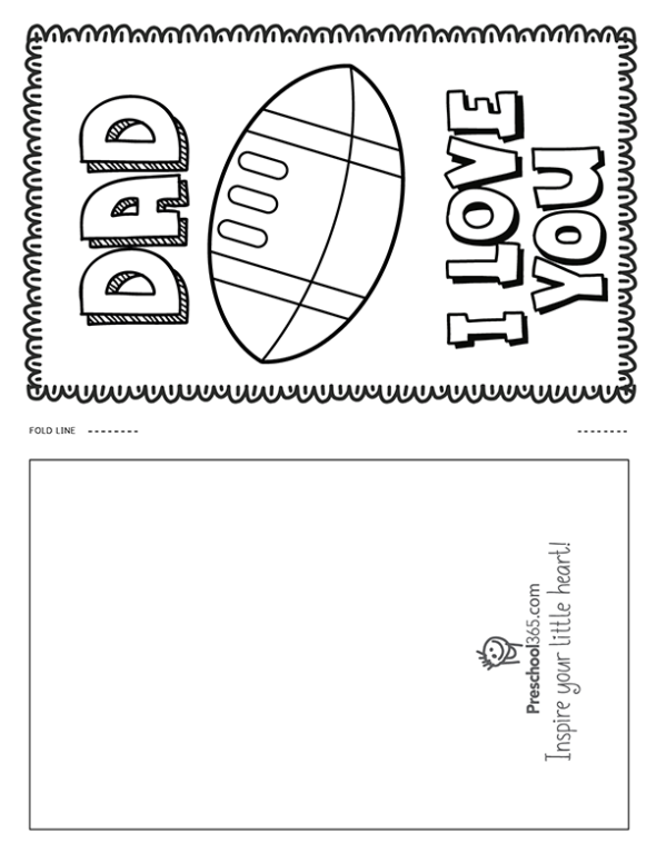 Free Happy Fathers Day Activity for Preschool kids