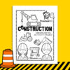 Construction Theme Activity Packet for 4-7yr-old
