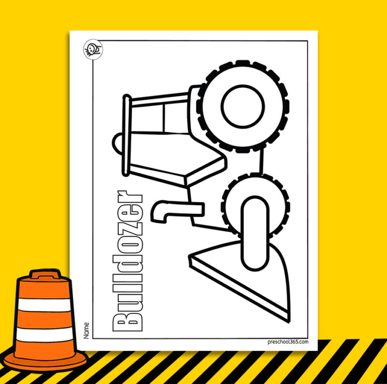 Construction Theme Activity Packet for 4-7yr-old