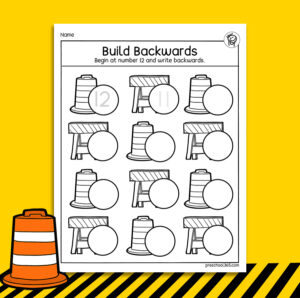 Construction Theme Activity Packet for 4-7yr-old