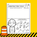 Construction Theme Activity Packet for 4-7yr-old