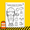 Construction Theme Activity Packet for 4-7yr-old