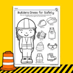Construction Theme Activity Packet for 4-7yr-old