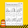 Construction Theme Activity Packet for 4-7yr-old