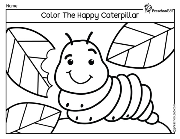 free-preschool-caterpillar-coloring-activity | Preschool365