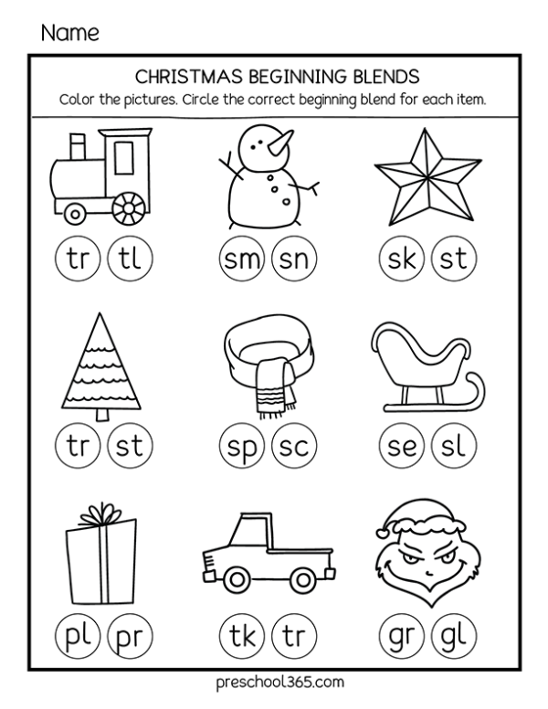 Kindergarten Christmas Theme Activities